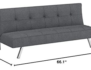 Serta Rane Convertible Sofa Bed, Charcoal