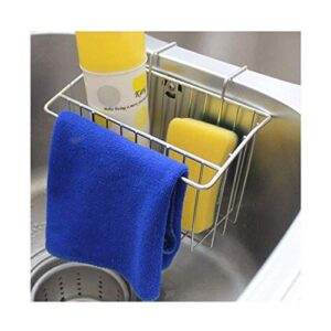 Kitchen Storage Holder Stainless Steel Sink Caddy Storage Hanging Basket Faucet Shelf Sponge Drain Rack