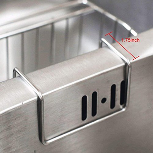 Kitchen Storage Holder Stainless Steel Sink Caddy Storage Hanging Basket Faucet Shelf Sponge Drain Rack