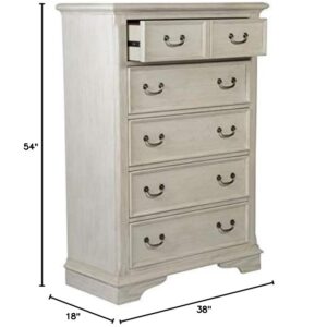 Liberty Furniture Industries Bayside 5 Drawer Chest, W38 x D18 x H54, White