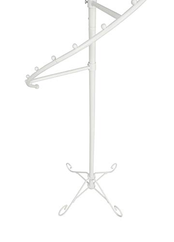 FixtureDisplays® 60" High Spiral Clothing Rack with 20 Ball Stops, Versatile Apparel Hanger Floor Stand Display Rack 16967-NPF