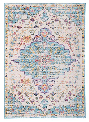 Rugshop Vintage Traditional Bohemian Area Rug 7'10" x 10' Blue