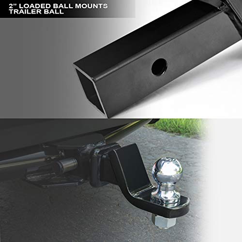 Stehlen 733469492283 Class 4 Trailer Hitch Receiver 2" with Loaded Ball Mount for Ram 1500 2009-2018 / Classic 2019-2022