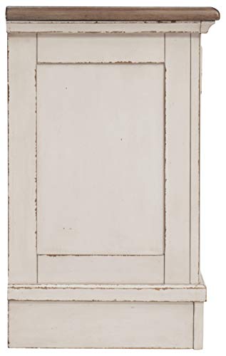 Signature Design by Ashley Realyn Nightstand, 3 Drawer, Chipped White