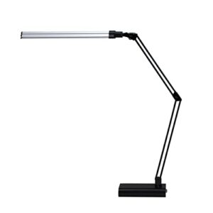 V- Light Advantus Energy Efficient LED Desk Lamp, Black and Silver 3 x 3 x 21.5