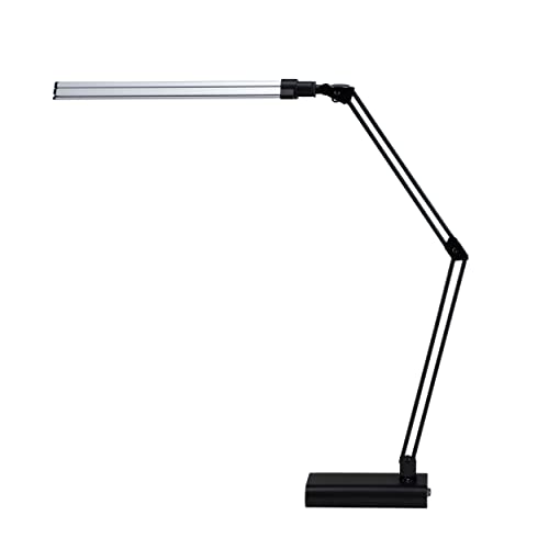 V- Light Advantus Energy Efficient LED Desk Lamp, Black and Silver 3 x 3 x 21.5