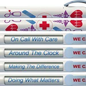 Greeting Pen Nurse Appreciation 6 Designs Rotating Message 6 Pen Set (36067)