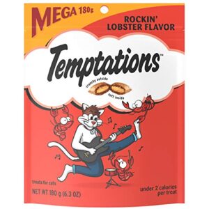 temptations cat treats rockin' lobster flavor, (10) 6.3 oz. pouches , 10 count