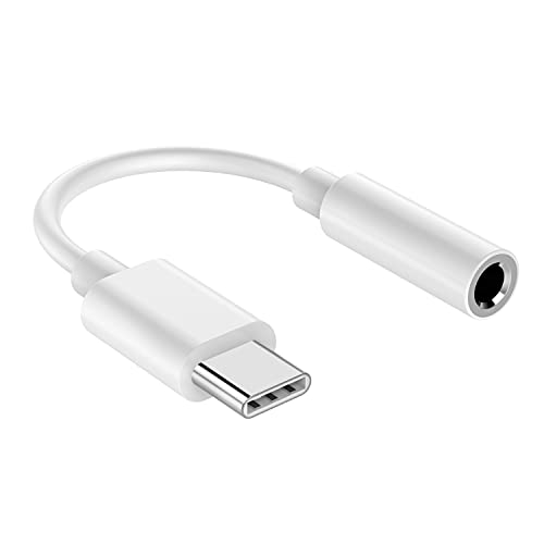 USB C Digital to 3.5 mm Female Headphone Jack Adapter, Type C Aux Audio Dongle Compatible with iPad Pro/Samsung Galaxy S23 S23+ Ultra, S22 S21 S20 Plus/Ultra/Pixel 5 4 3 2 XL