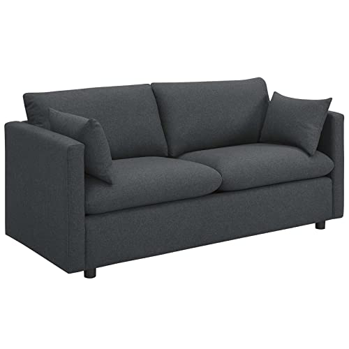 Modway Activate Contemporary Modern Fabric Upholstered Apartment Sofa Couch In Gray