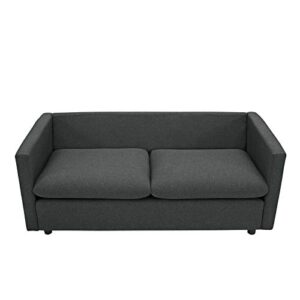 Modway Activate Contemporary Modern Fabric Upholstered Apartment Sofa Couch In Gray