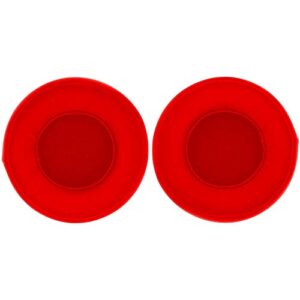 MMOBIEL Ear Pads Cushions Compatible with Monster Beats by Dr. Dre Pro Detox Headphones Protein Leather (Red)