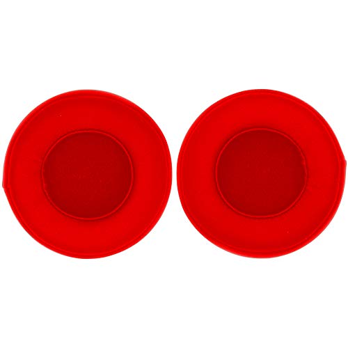 MMOBIEL Ear Pads Cushions Compatible with Monster Beats by Dr. Dre Pro Detox Headphones Protein Leather (Red)