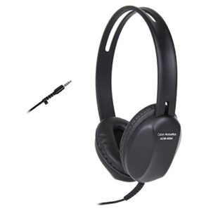 cyber acoustics lightweight 3.5mm headphones - great for use with cell phones, tablets, laptops, pcs, macs (acm-4004)