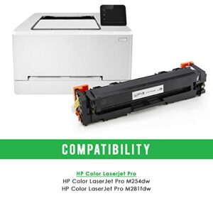 LINKYO Compatible Toner Cartridge Replacement for HP 202X CF500X 202A (Black, High Yield, 2-Pack)