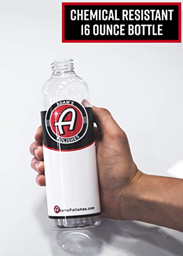 Adam's Empty Labelled Bottle (16 oz) - Heavy Duty, Chemical Resistant Bottle and Sprayer - Perfect for Gallon Refills