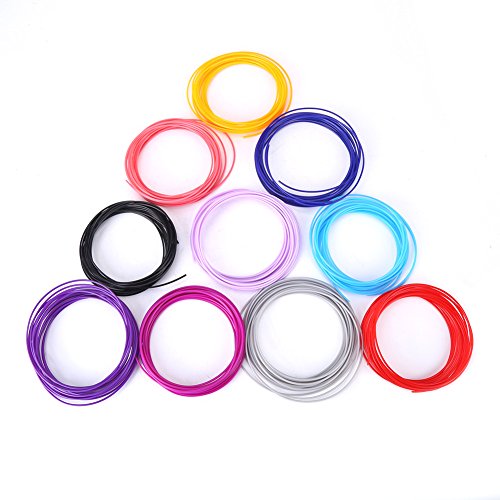 3D Printer Filaments,20 Colors 1.75MM PCL Pen Filament Refills for Printer Printing Pen Low Temperature