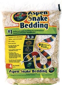 zoo med laboratories inc-aspen snake bedding- natural 4 quart