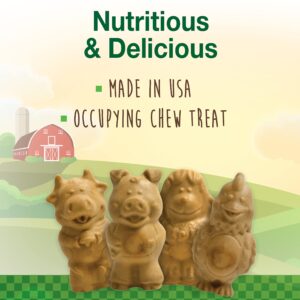 Nylabone Healthy Edibles Puppy Natural Long Lasting Dog Chew Treats Lamb & Apple Small/Regular (4 Count)