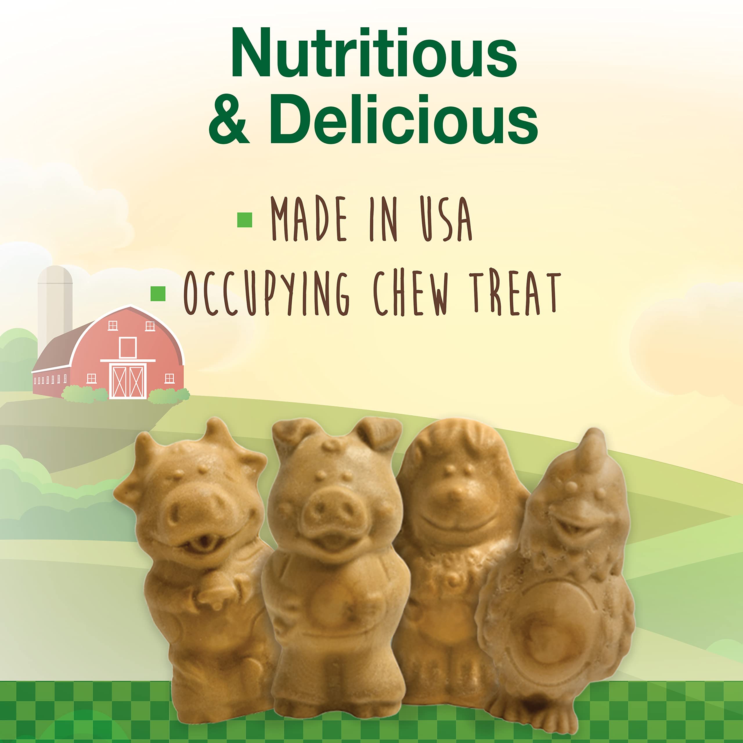 Nylabone Healthy Edibles Puppy Natural Long Lasting Dog Chew Treats Lamb & Apple Small/Regular (4 Count)