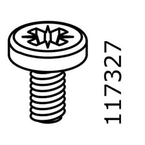 Spare Hardware Parts Bed Frame Cross Brace Screws (Replacement for IKEA Part #117327) (Pack of 12)