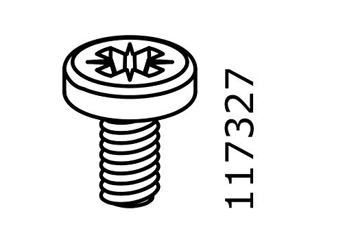 Spare Hardware Parts Bed Frame Cross Brace Screws (Replacement for IKEA Part #117327) (Pack of 12)