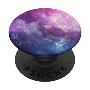 galaxy universe star cluster cosmic purple nebula popsockets popgrip: swappable grip for phones & tablets