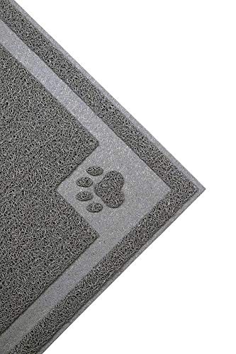 Darkyazi Pet Feeding Mat Large for Dogs and Cats,24"×36" Flexible and Easy to Clean Feeding Mat,Best for Non Slip Waterproof Feeding Mat (Grey)