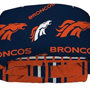 Northwest The Company Officially Licensed NFL Denver Broncos Queen Bed in a Bag Set, 86" x 86"