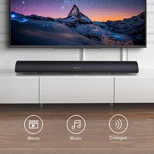 BESTISAN 80 Watt Soundbar, Sound Bars for TV of Home Theater System (Bluetooth 5.0, HDMI, 34 inch, DSP Audio, Strong Bass, Wireless Wired Connections, Bass Adjustable, Wall Mountable)