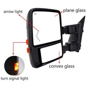 Perfit Zone TOWING MIRROR Replacement Fit for RIGHT Passenger Side SUPER DUTY F250 08-16