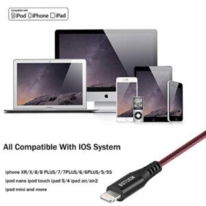 Short Lightning Cable 2Pack 7Inch USB Charging Cord for Apple iPhone Charger 14/13/12 Pro/11/Xs Max/Xr/X/8/7/6/6s Plus/SE/5c/5s/5 iPad Air/Mini