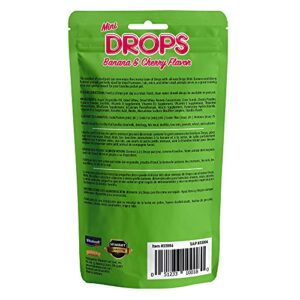 Vitakraft Drops Mini Banana & Cherry Flavor Dwarf Hamster, Rat, and Mouse Treat, 2.5 oz, Multi