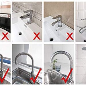 Hanging Faucet Rack Stainless Steel Adjustable Height, Flexible and Rotatable Small Sink Drain Rack, Suitable for Soap, sponges, brushes, rags, etc.