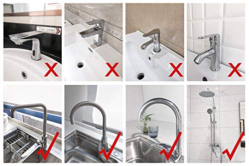 Hanging Faucet Rack Stainless Steel Adjustable Height, Flexible and Rotatable Small Sink Drain Rack, Suitable for Soap, sponges, brushes, rags, etc.