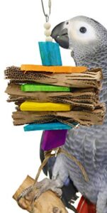 bonka bird toys 1057 paper squash shredding foraging natural parrot quaker parrotlet budgie macaw