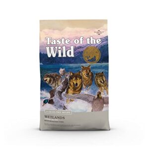 taste of the wild wetlands grain-free dry dog food with roasted duck 28lb