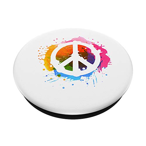 Make Love Not War - Hippie Gifts Peace Sign PopSockets PopGrip: Swappable Grip for Phones & Tablets