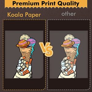 Koala Laser Transparency Film, Color Transparent Paper for OHP, Clear Overhead Projector Film 8.5x11 inches for Laser Jet Printer and Copier, Double-sided Printing Photo Transparent Film 20 Packs