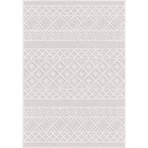 orian rugs coastal diamond area rug, 5 ft 2 in x 7 ft 6 in, ivory