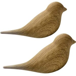 la la pet 2pcs 3d creative resin bird wall hooks, home accessories wall decoration towel coat hook wall hooks, natural