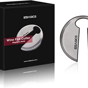 EZBASICS Wine Foil Cutter, Stainless Steel Shell, Magnetic Design, Gift Box Package