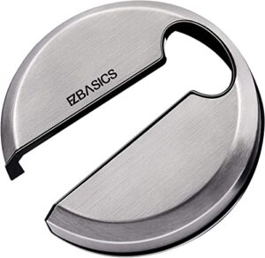 ezbasics wine foil cutter, stainless steel shell, magnetic design, gift box package