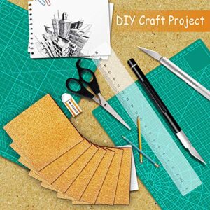 30 Pack Self-Adhesive Cork Squares 4” x 4” Cork Tiles Cok Bcking Sheets Cork Coasters Square for DIY Crafts