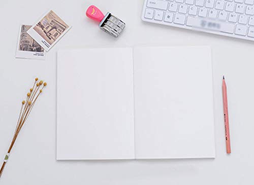 A5 Blank Notebook 5.8”x8.25” Sketch Book, 100 Sheets, Thick 100gsm Paper & Kraft Cover, Great for Sketching, Writing and Journal Refills