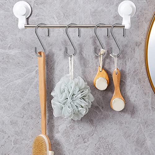 ESFUN 24 Pack 3.5 inch S Hooks for Hanging Pot Rack Plant Towels Jeans Kitchen, Bathroom, Bedroom and Office