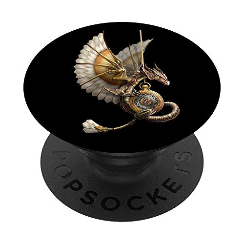 Steampunk Dragon on watch PopSockets PopGrip: Swappable Grip for Phones & Tablets