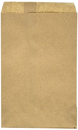 100 Pack Brown Kraft Paper Bags, 5" x 7.5" Inches, Good for Candy, Cookies, Doughnut, Crafts, Party Favor, Sandwich, Jewelry, Retail Shops, Merchandise- by RJ Displays