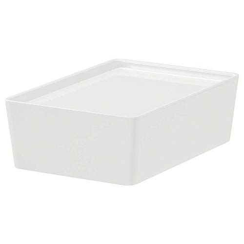 IKEA Kuggis Box with Lid White 202.802.07 Size 7x10 ¼x3 ¼