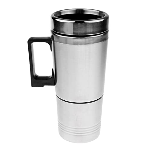 kesoto 12V in Car Thermal Heated Travel Mug Cup Plug Heater Camping Coffee Milk